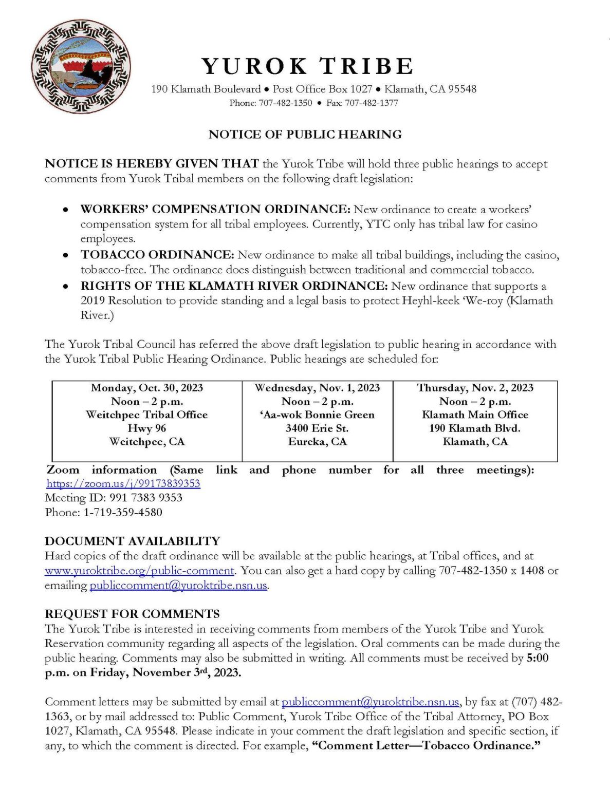 The Klamath River has the “Legal Rights of a Person” a Yurok Tribe ...