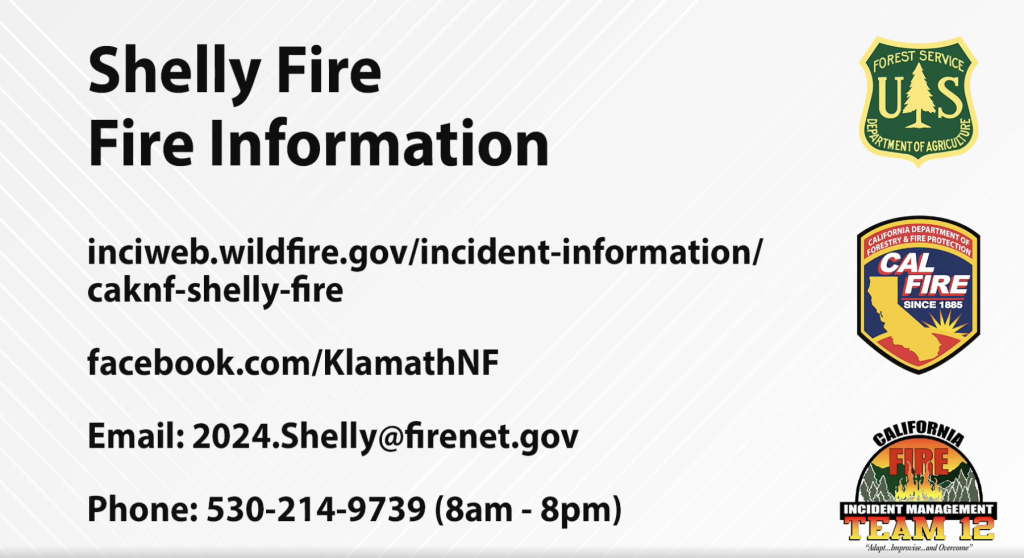 Shelly Fire Update: July 9th, 2024 – SISKIYOU NEWS