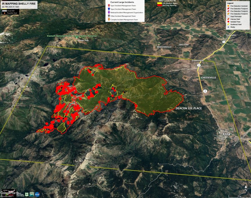 Shelly Fire Incident Update: July 16th, 2024 – SISKIYOU NEWS
