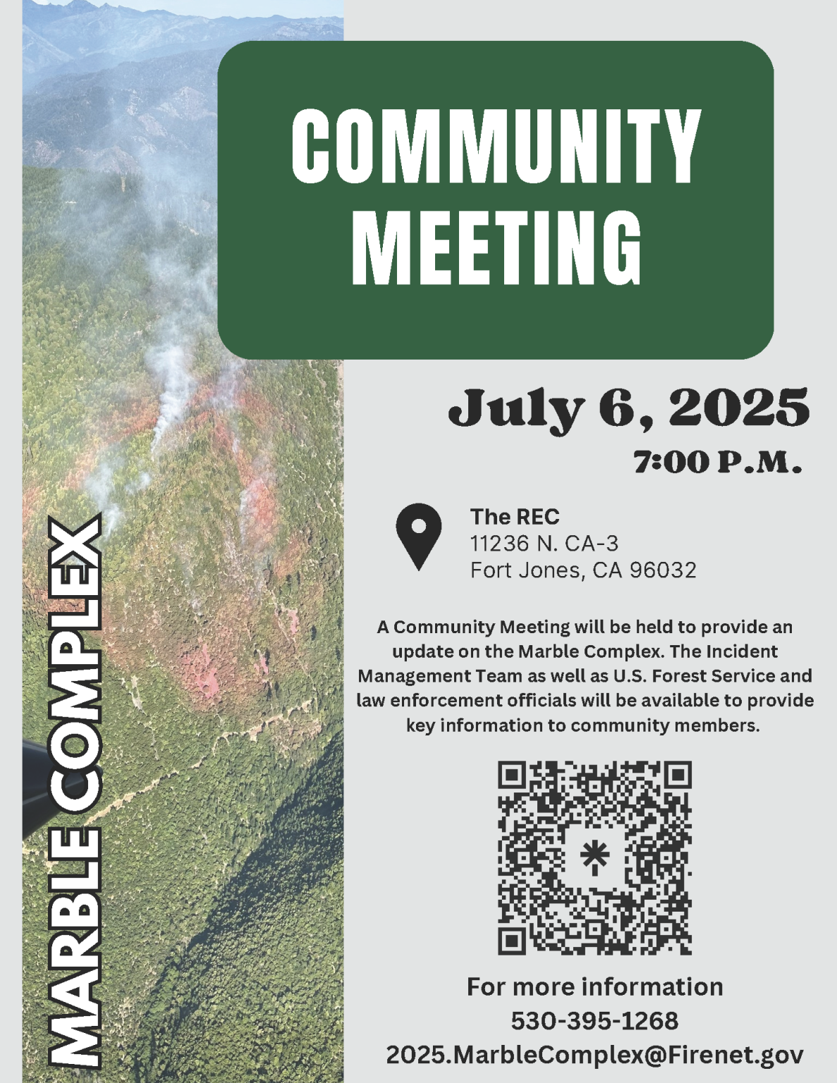 Marble Complex COMMUNITY MEETING JULY 6th- 2025 – SISKIYOU NEWS